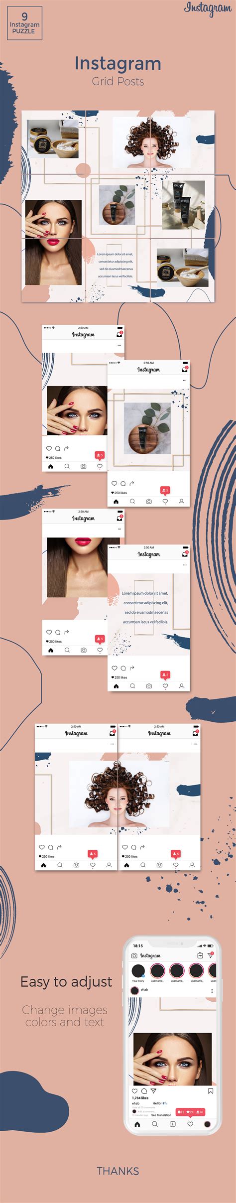 Instagram Grid Posts Behance