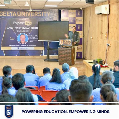 Geeta University On Linkedin Geetauniversity Humanrights Experttalk Education Socialjustice