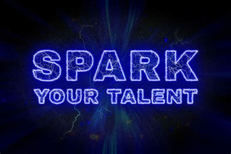PSD Electric Editable Text Effect Design Cuts