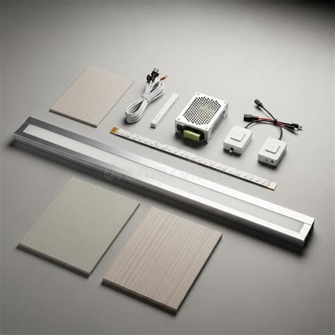 Showcasing The Parts Necessary For Constructing An Led Lighting Stock