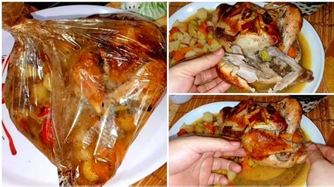 طريقه الفراخالمشويه بالخضار في الكيس الحراري طعمها يجنن لحم دايب زي