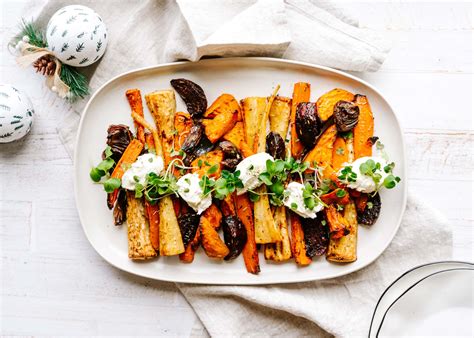Roast Vegetables And Labneh With Spit Roast Salt Flakes Pepper And Me