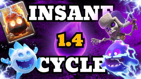 1 4 Elixir Cycle Deck Goes Wrong Clash Royale Youtube