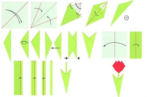 Как сделать тюльпан из бумаги учимся легко и быстро делать тюльпаны своими руками