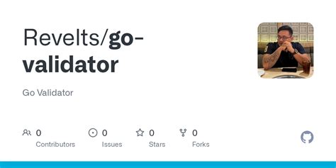 Github Reveltsgo Validator Go Validator