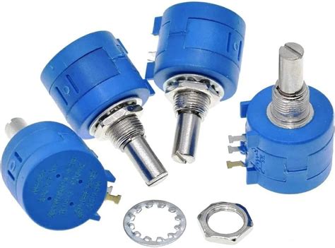 Hifasi Resistor 3590s Multiturn Potentiometer 500 1k 2k 5k 10k 20k 50k 100k Ohm