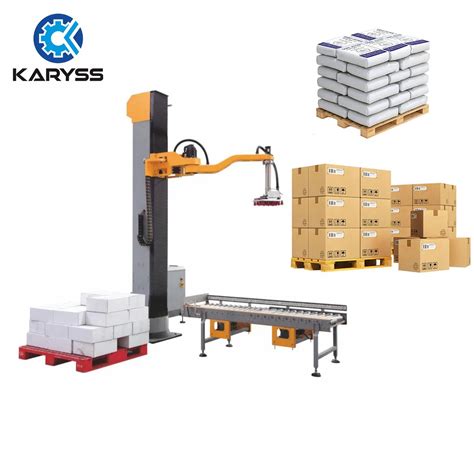 factory price full automated material handling robot pallet stacker robotic palletizer price
