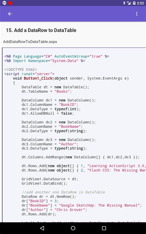 Tutorials For Adonet C Apk For Android Download