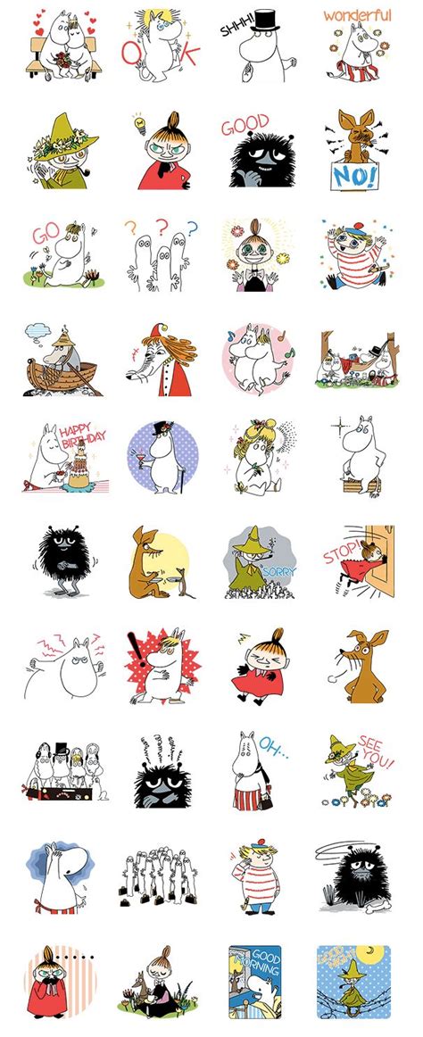 ปักพินโดย Natalia Kotova ใน мумми тролли สติกเกอร์น่ารัก สติกเกอร์