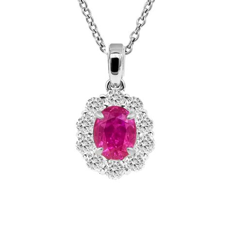 Platinum Ruby And Diamond Pendant Arnold And Co Jewellers