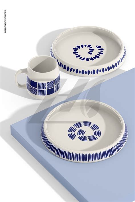 دانلود فایل لایه باز موکاپ کاسه و لیوان سفالی دانلود رایگان فایل لایه باز، Psd، وکتور، لوگو و