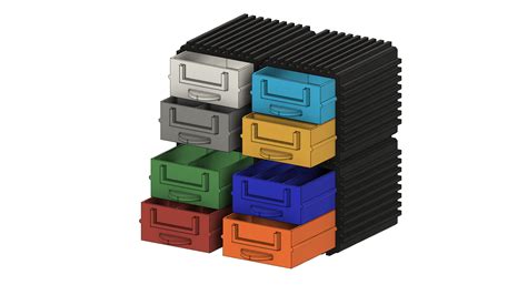 Stl File Modular Organizer With Container 🏢・3d Print Design To Download・cults