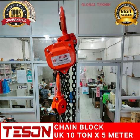 Jual Chain Block 10 Ton 5 Meter Takel Katrol Kerekan 10 Ton 5 Meter Hs C Shopee Indonesia