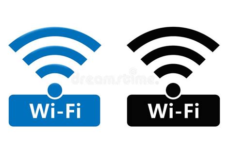 Wireless And Wifi Icons Wireless Network Symbol Wifi Icon Stock Illustration Illustration Of