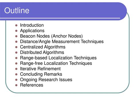 Ppt Localization Techniques In Wireless Sensor Networks Powerpoint Presentation Id