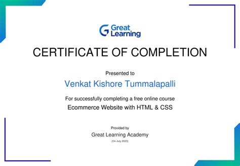 venkat kishore on linkedin i have successfully completed the
