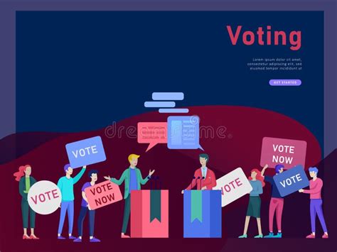 Voting And Election Concept Pre Election Campaign Promotion And