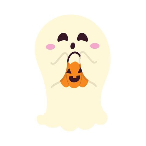 Cute Ghost Set 48429503 Vector Art At Vecteezy
