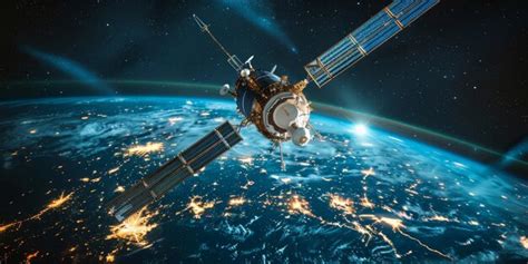 Satellite In Earth Orbit Generative Ai Premium Ai Generated Image