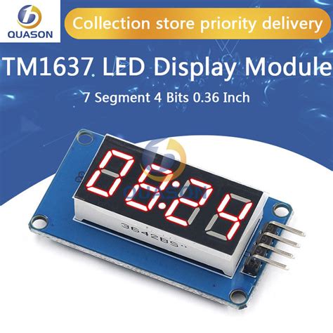 Tm1637 Arduino 7 세그먼트 용 4 비트 디지털 Led 디스플레이 모듈 036 인치 시계 레드 양극 튜브 4 직렬