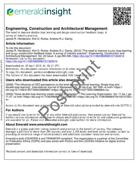 Pdf Technology Implementation Strategies For Construction Organisations