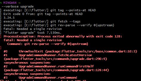 Flutter Git Rev Parse Verify Needed Single Revision Stack Overflow