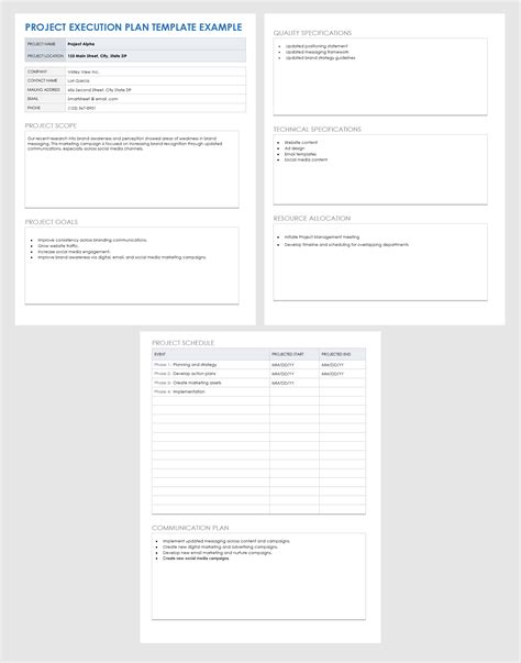 Free Pdf Project Management Templates Smartsheet