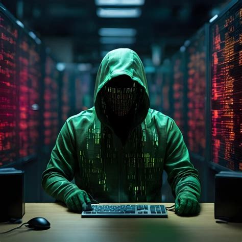 Premium Photo A Vibrant Cascading Of Colorful Silhouette Cyber Crime