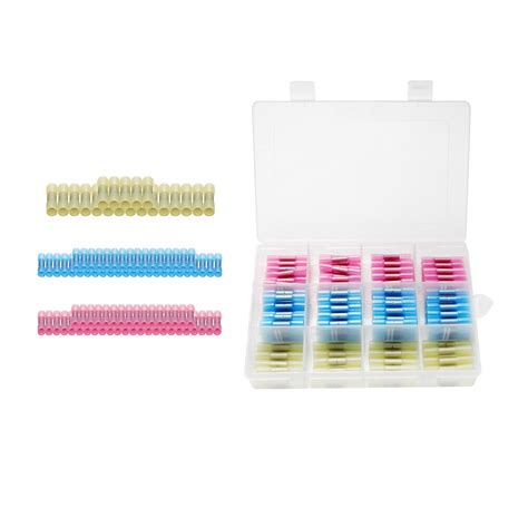 Topbathy Heat Shrink Tubing For Wire Pe And Metal Assorted Color Red Blue Yellow 3 Sizes