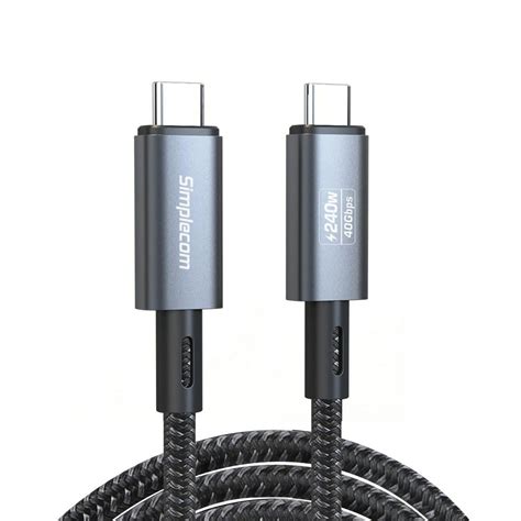 Simplecom USB C Type C M Male To Male Cable Gbps W PD K Crox Development