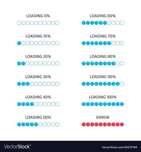 Loading Bar Royalty Free Vector Image Vectorstock