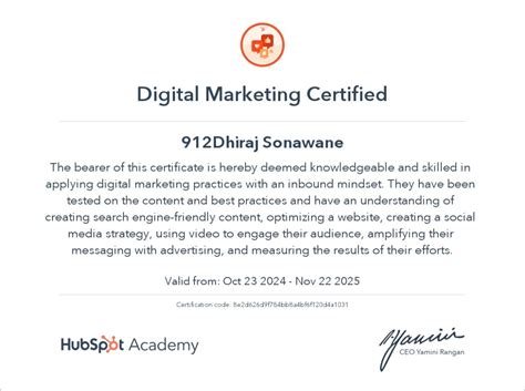 Dhiraj Sonawane On Linkedin Digitalmarketing Hubspotacademy Continuouslearning