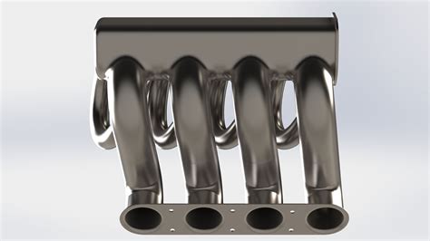 Variable Length Intake Manifold 3d Model 5 Unknown Ige Obj Sldpr Stl Free3d