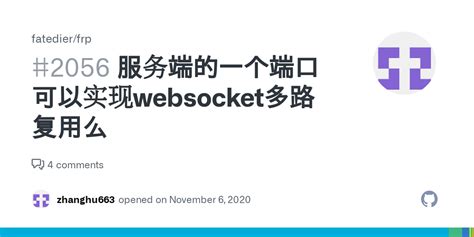 服务端的一个端口可以实现websocket多路复用么 Issue fatedier frp GitHub