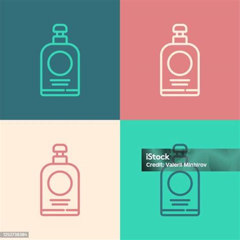 팝 아트 라인 손 소독제 병 아이콘 색상 배경에 격리 소독 개념 젤을 씻는다 위생용 알코올 병 벡터 일러스트레이션 건강 진단에 대한 스톡 벡터 아트 및 기타 이미지 Istock