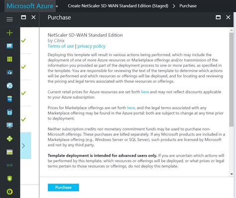 Install Citrix SD WAN VPX Standard Edition On Azure Release Version