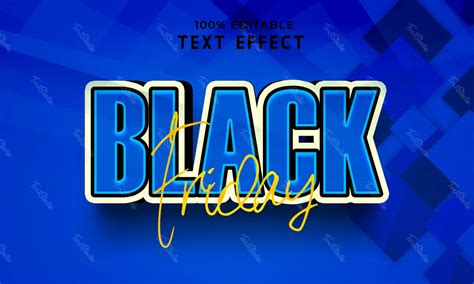 Black Friday Text Effect Photoshop Premium Psd File