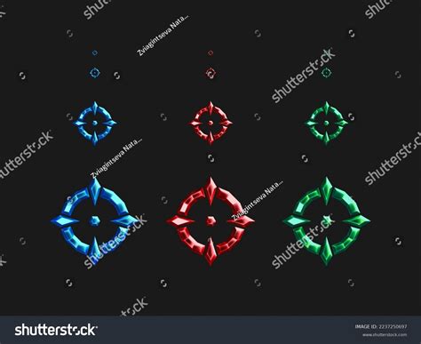 Aim Cursor Pack 4 Sizes 3 Stock Illustration 2237250697 Shutterstock