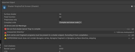 Unity Hdrp Fullscreen Shader Compile Errors Unity Engine Unity
