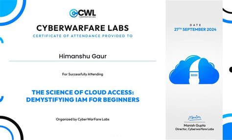 Himanshu Gaur On Linkedin Cloudaccess Iam Cybersecurity