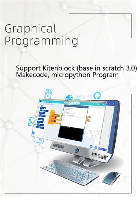Kittenbot Microbit Kittenblock Makecode Graphic Program Diy Educational Robot Kit Compatible