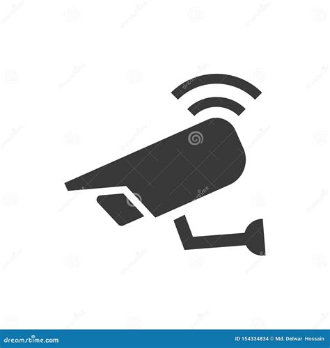 Wireless Security Camera Icon Stock Vector Illustration Of Internet Symbol 154334834