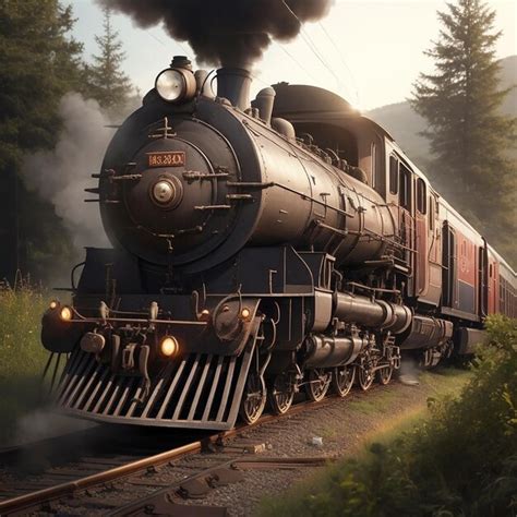 Premium Ai Image Steam Train