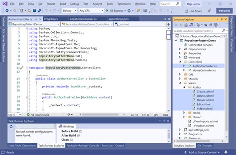 Repository Pattern Create Controller And Views Repository Pattern Tutorial