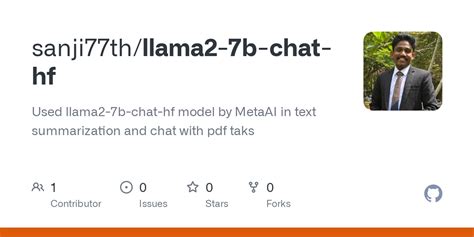 Github Sanji77thllama2 7b Chat Hf Used Llama2 7b Chat Hf Model By Metaai In Text