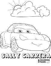 Lightning Mcqueen And Sally Coloring Pages