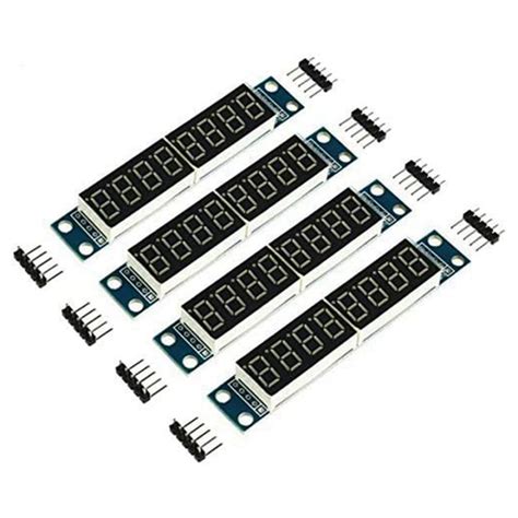 8pcs 8 Digit 7 Segment Module Max7219 8 Bit Digital Segment Tube Led Display Module Supports