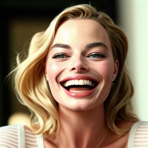 Margot Robbie Tickled Free Ai Art Generator
