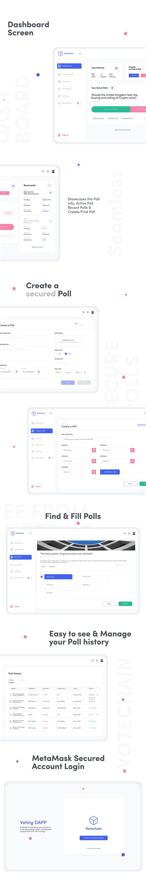 Votechain DAPP Behance