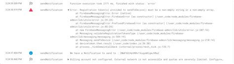 Firebase Function Error And Because Of It Device To Device Notification Got Stuck Stack Overflow